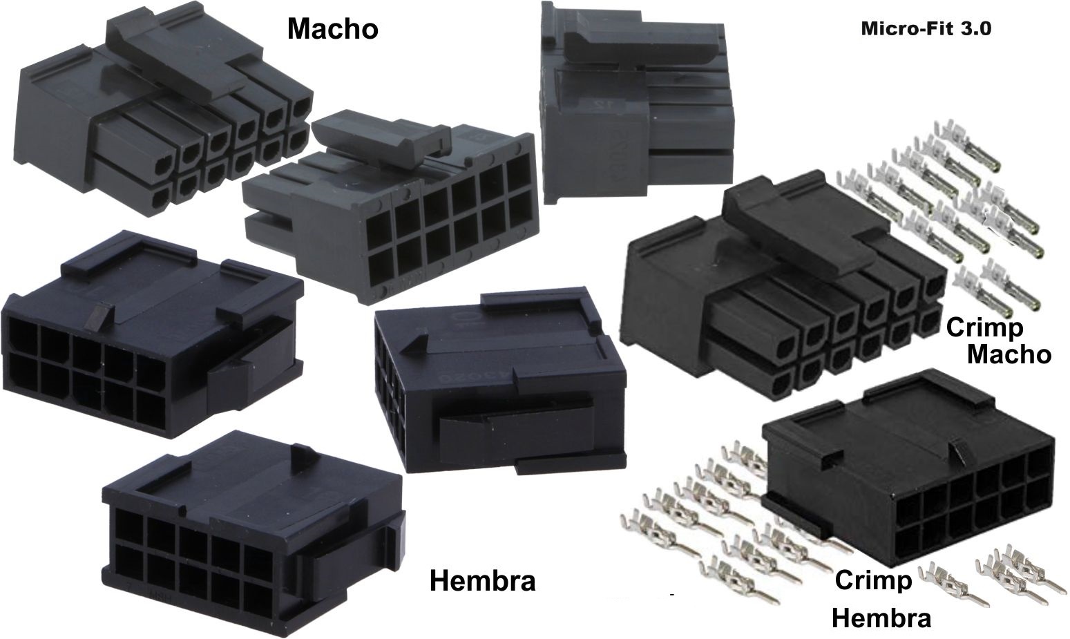 Conectores Molex MX430 MicroFit, Dual Row